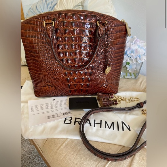 Brahmin | Bags | Brahmin Medium Duxbury Satchel Pecan | Poshmark
